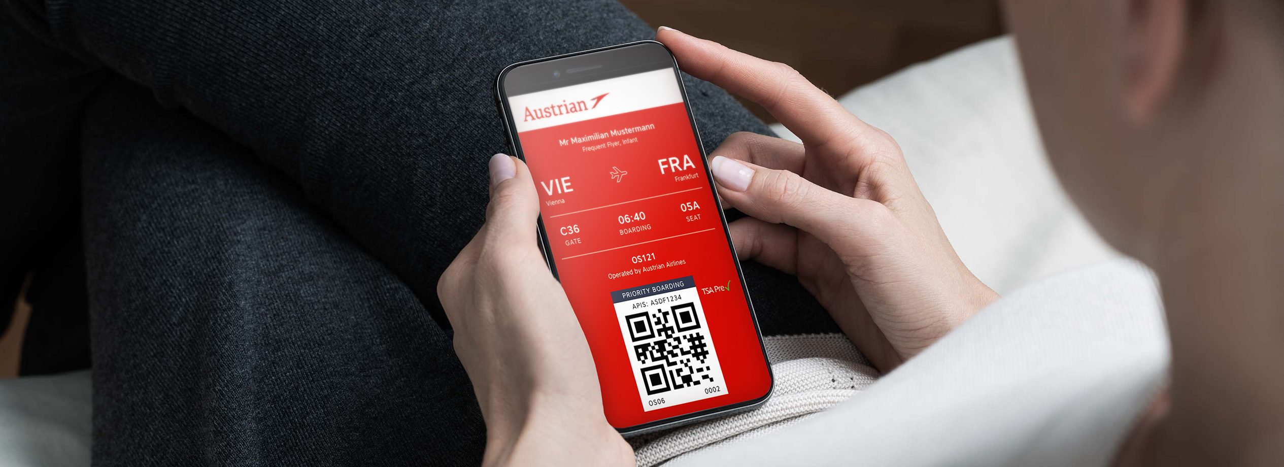 Mobile check-in via app | Austrian Airlines
